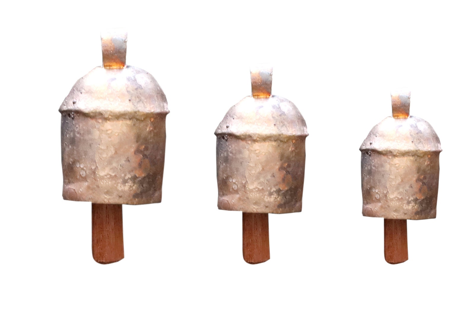 Rustic Farmhouse Bells in 3 Sizes for Crafts Xmas Tree Wind - Etsy