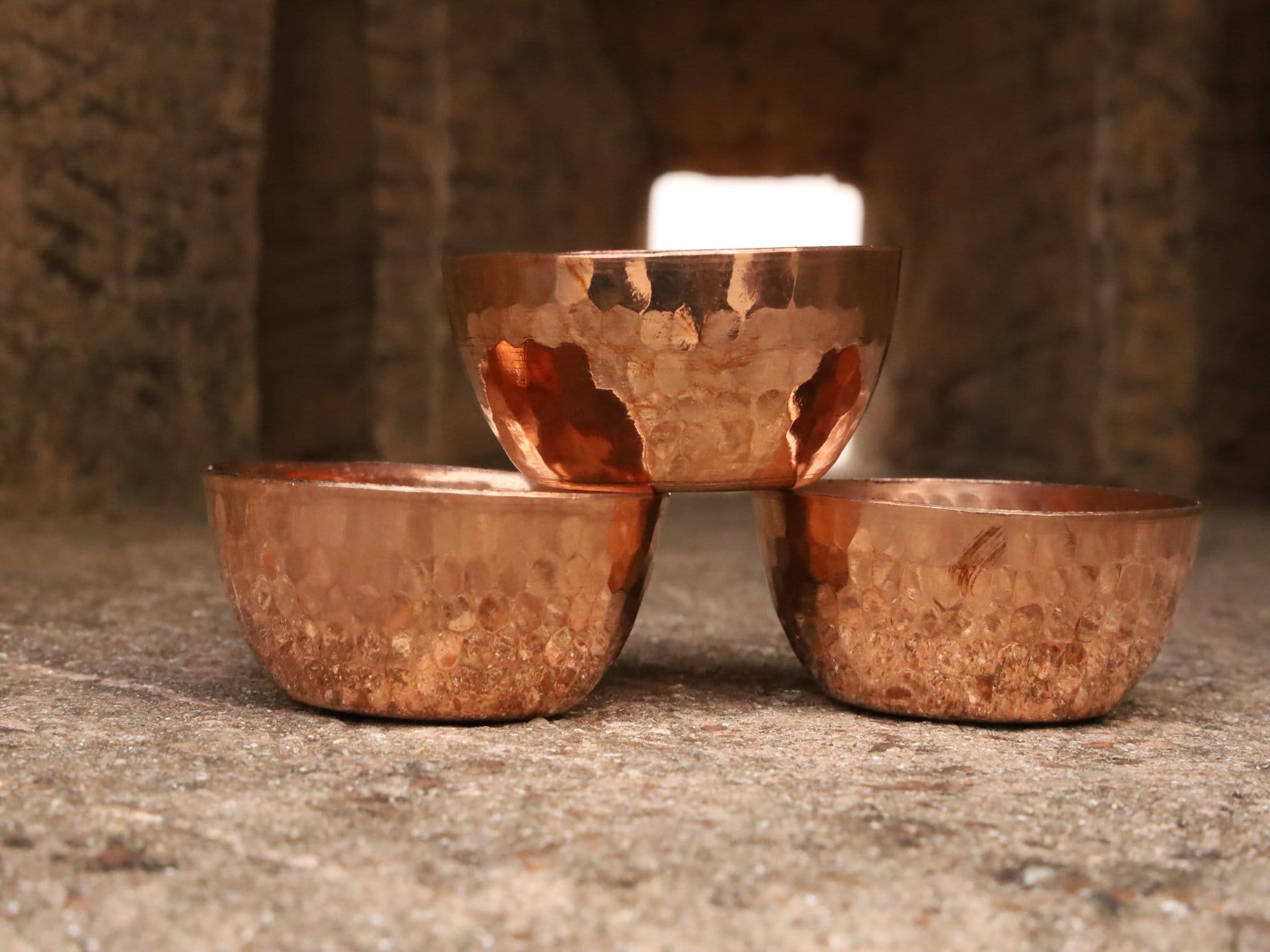 Handmade Copper Tea Light Holder Set of 3 Votive Holders - Etsy