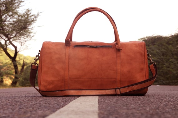 Leather Large Duffel Bag Carry on Weekend Bag Travel Bag | Etsy