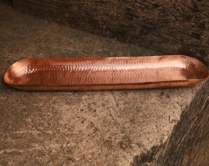 Pure Hammered Copper Valet Tray 8 X 5 - Etsy