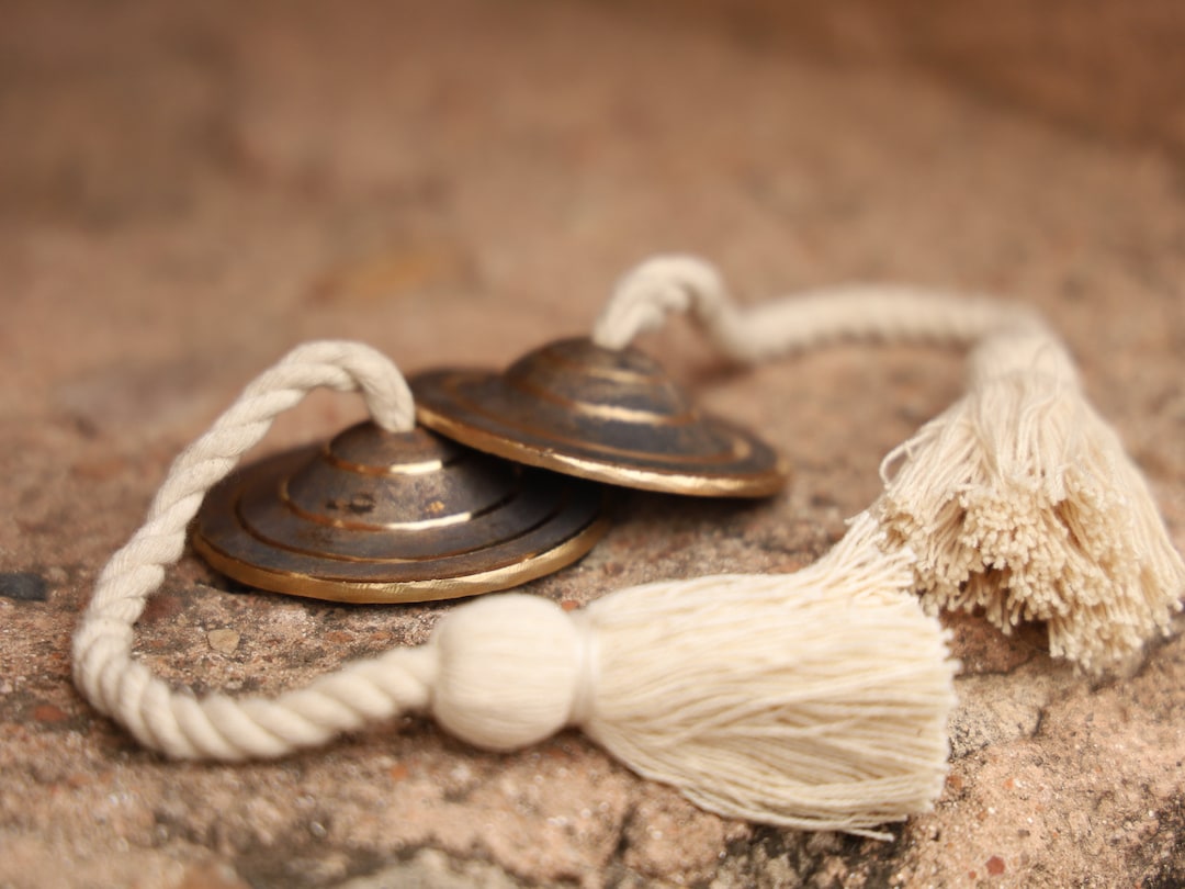 Handmade Pure Bronze (kansa) Manjeera Cymbal Hand Percussion Indian ...