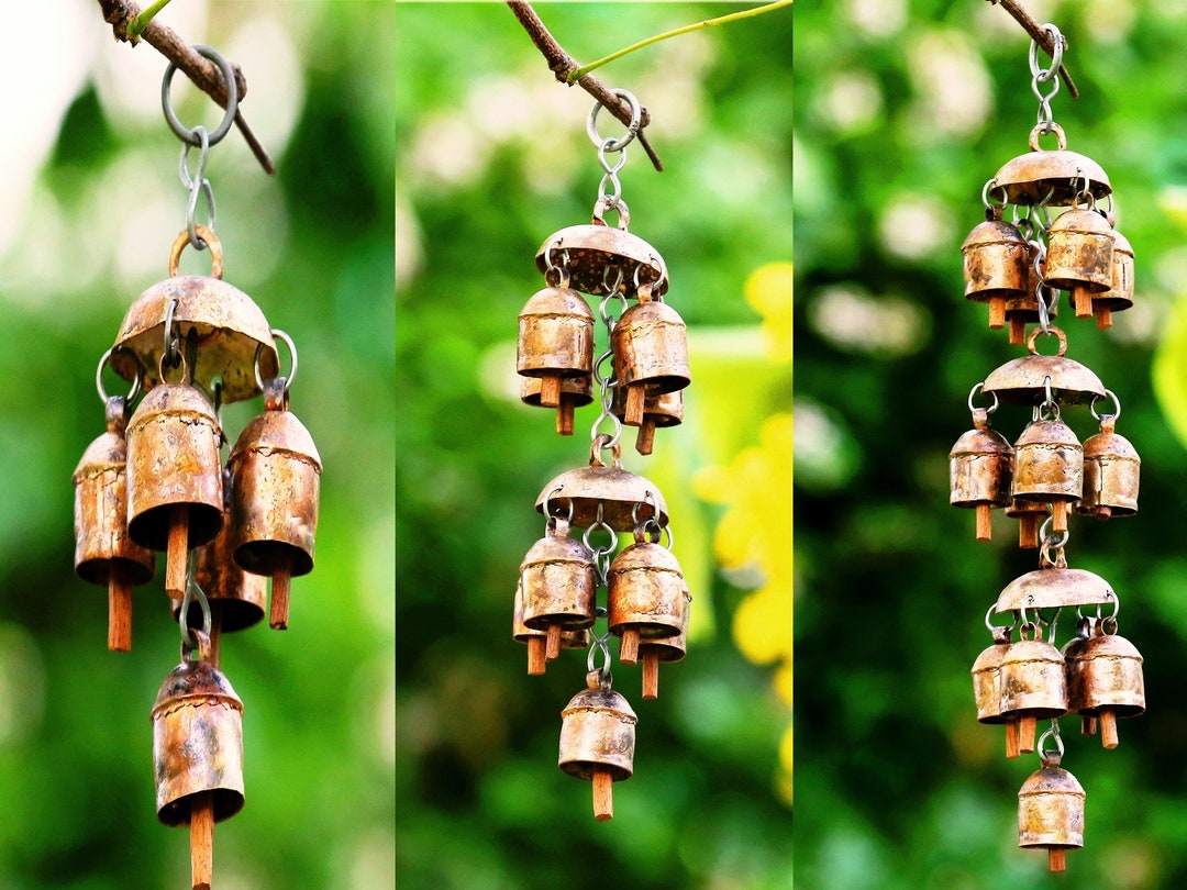 Handmade Wind Bell Vintage Chandelier Memorial Wind Chimes for Outdoors ...