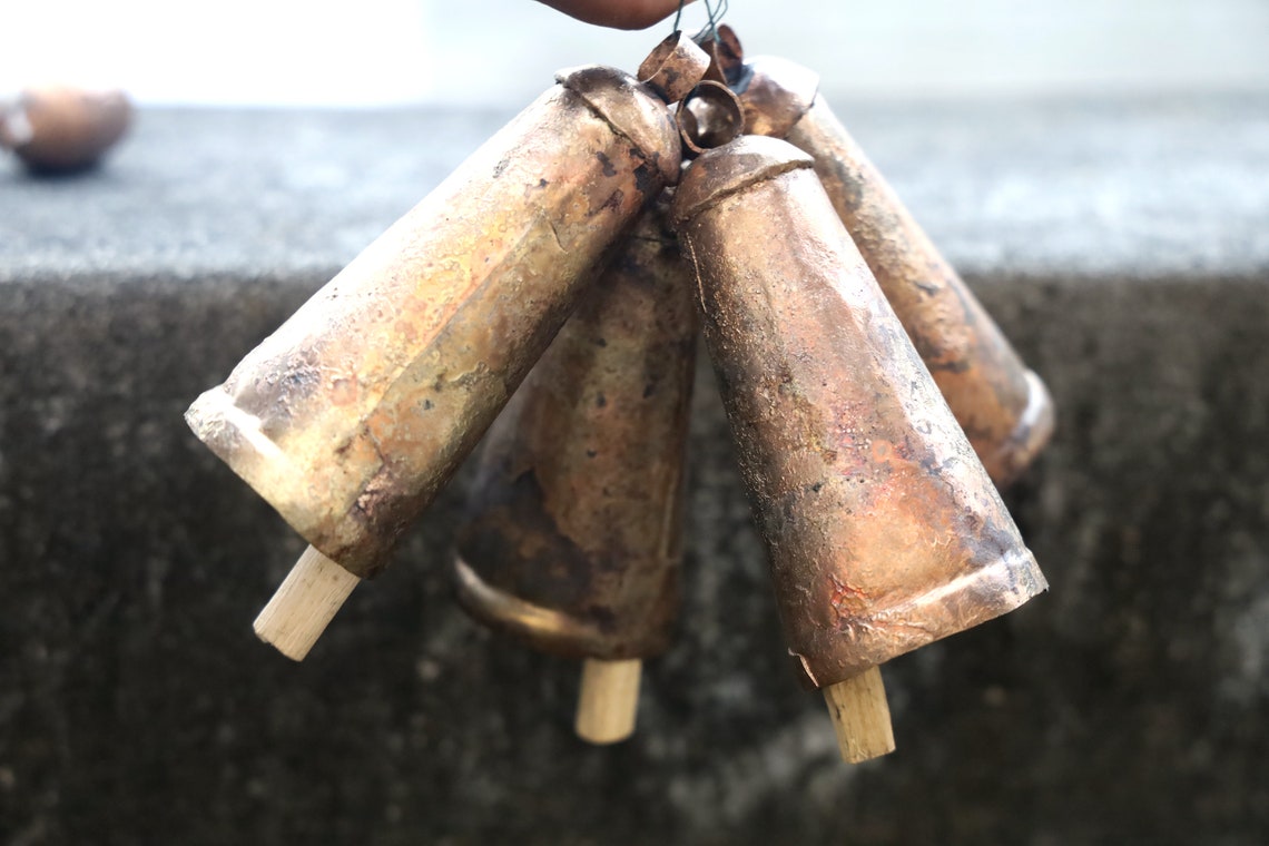 5inch Long Rustic Harmony Bells for Wind Chimes Crafts Gold Bell - Etsy