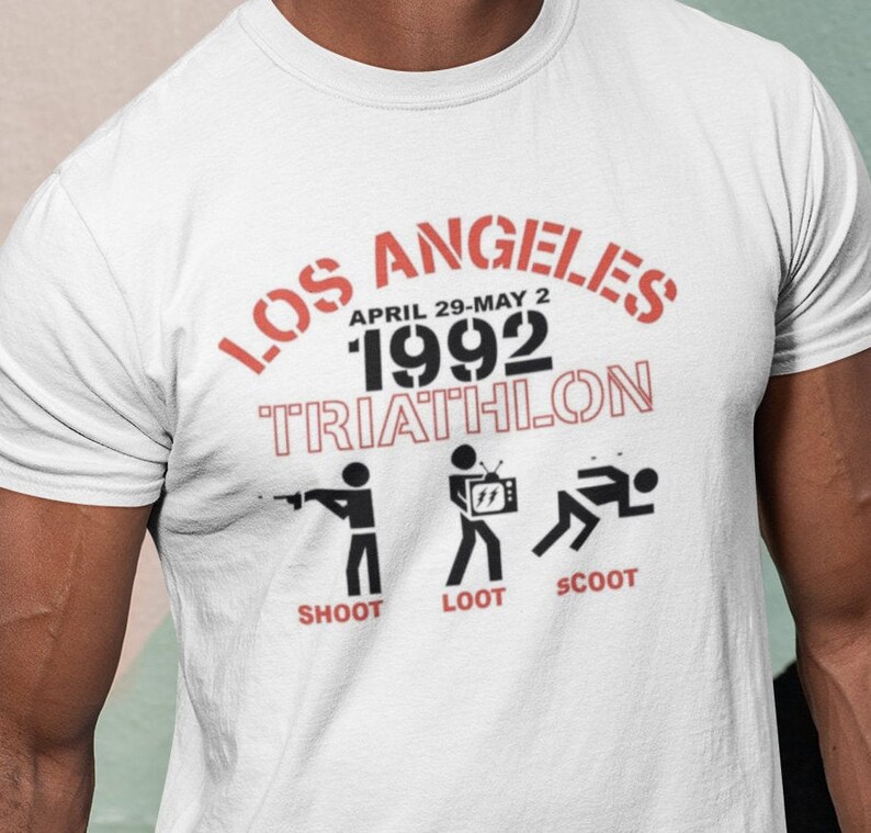 LA Riots Shirt Los Angeles Triathlon Shirt Reproduction Shirt - Etsy