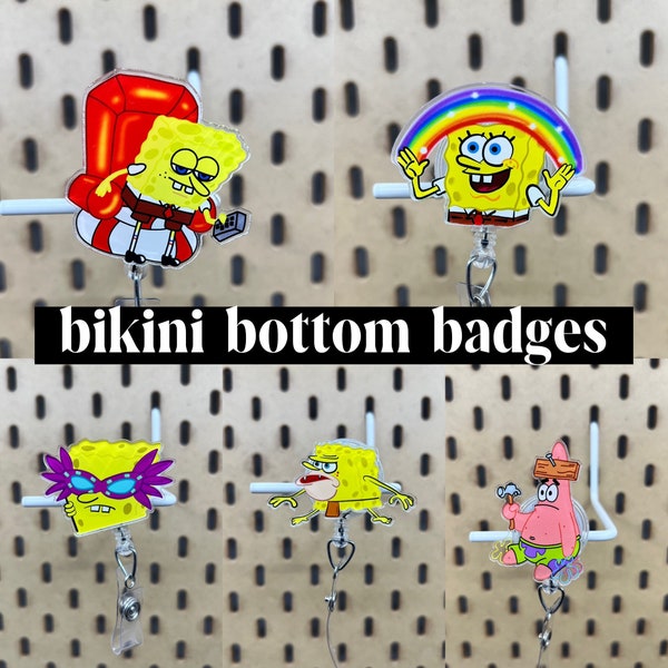 Spongebob and Patrick Badge Reel - Etsy
