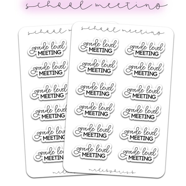 Meeting Sticker - Etsy