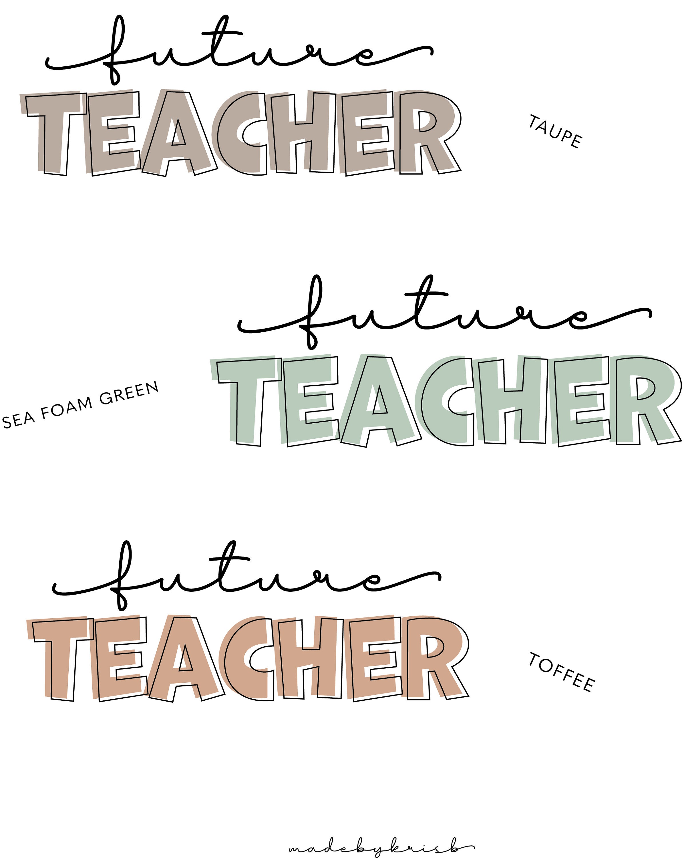 Future Teacher Sticker, Diecut Sticker, Weatherproof Teacher Sticker ...