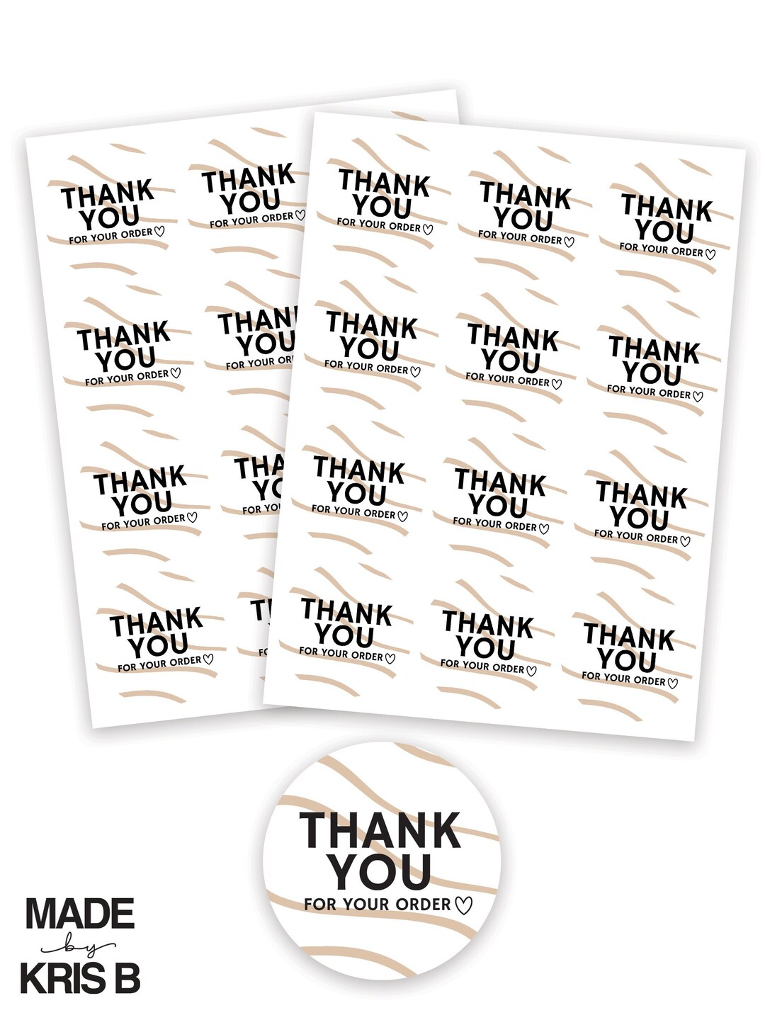Thank You for Your Order Stickers, Packing Stickers, Seller Stickers - Etsy