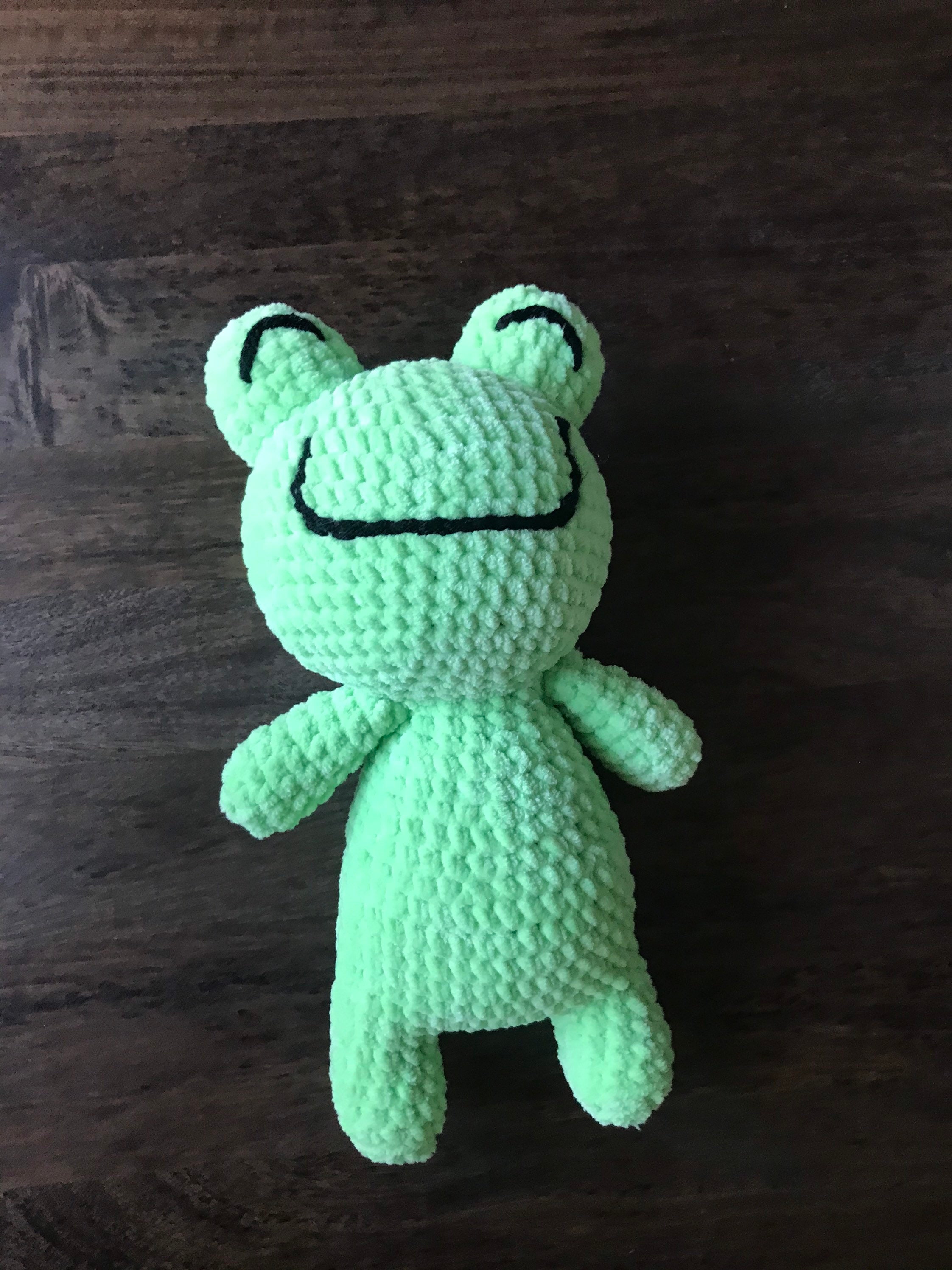 Crochet Fluffy Frog Amigurumi Frog Cute Crochet Frog | Etsy