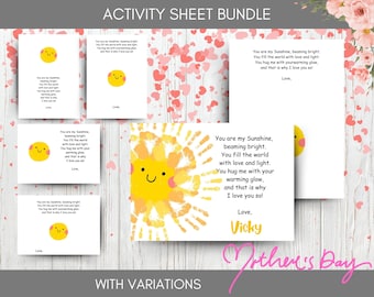 Mother's Day Printable | You Are My Sunshine | Teacher & Parent ...