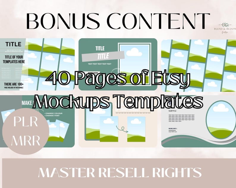 Order Form Template Canva Template Etsy Mockups Bonus Content Done for ...
