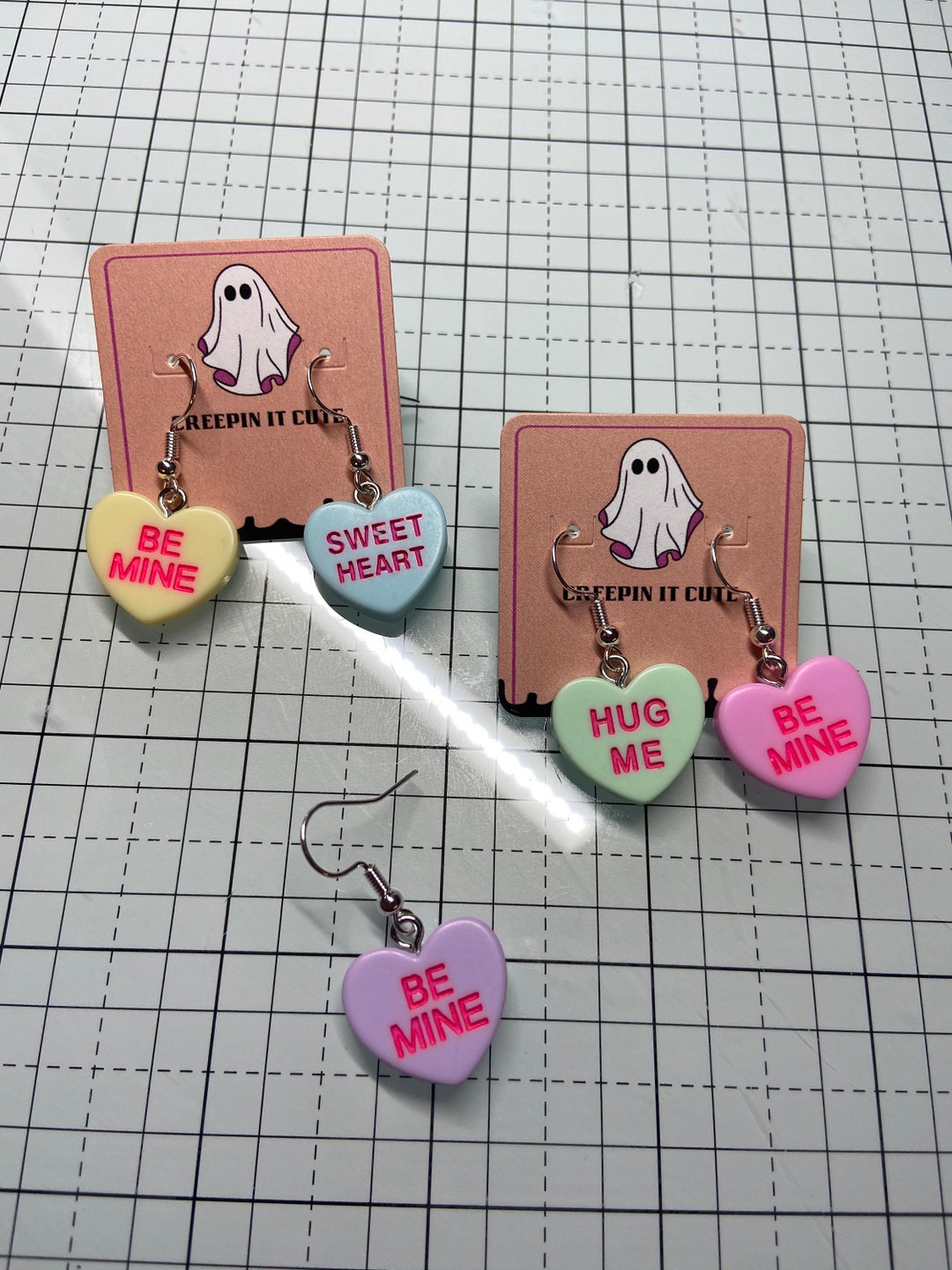 Conversation Heart Dangles - Etsy