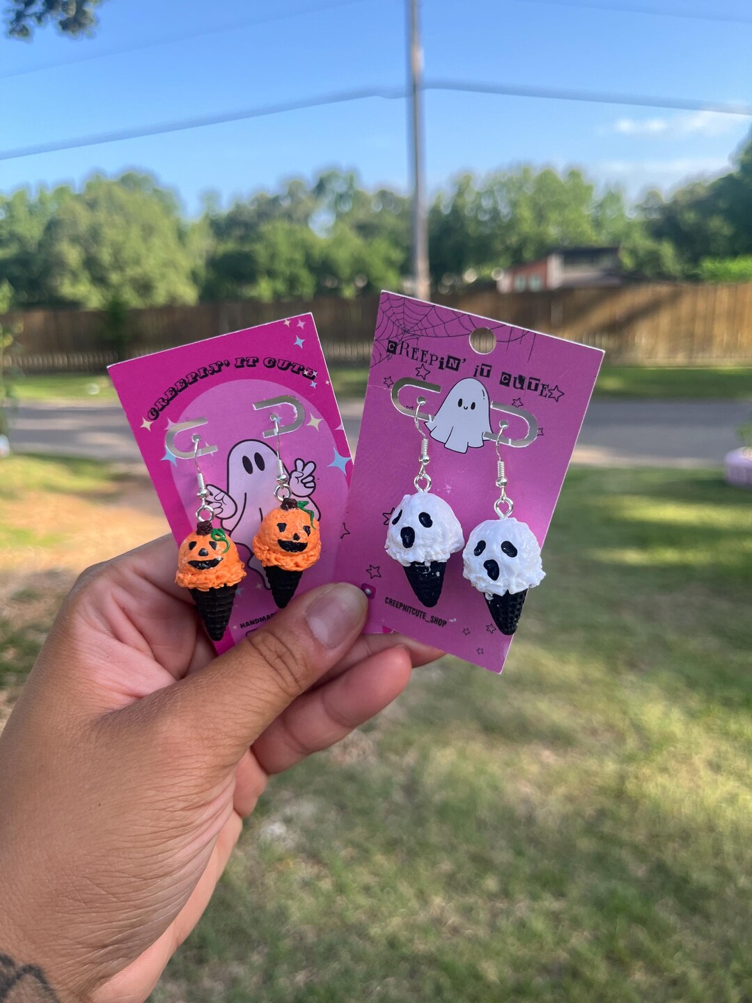 Halloween Ice Cream Cones/pumpkin Ice Cream Cone/ghost Ice Cream Cone ...