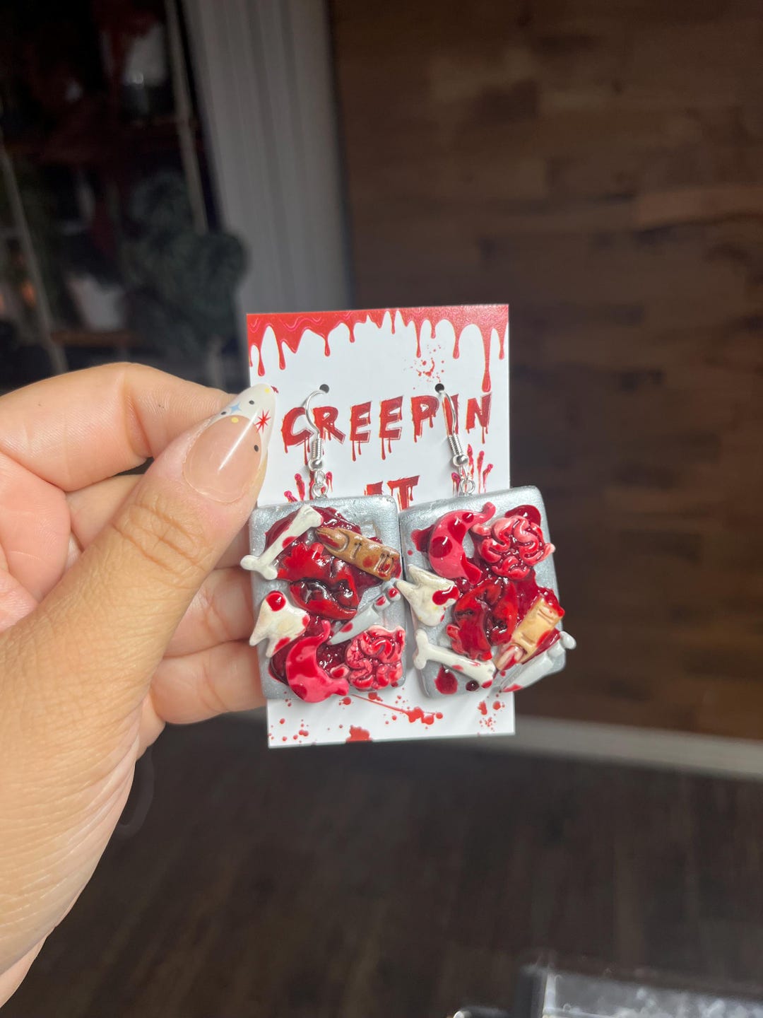 Halloween Bloody Body Charcuterie Tray Polymer Clay Earrings - Etsy