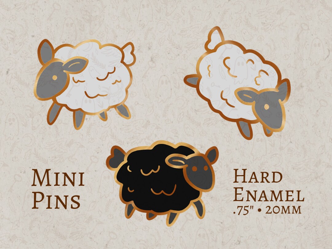 Sheep Mini Hard Enamel Pins Cute Pins Cottagecore Pins - Etsy