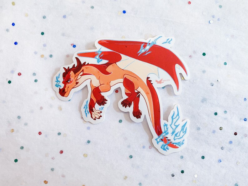 Peril & Whiteout Stickers Wings of Fire Dragons - Etsy