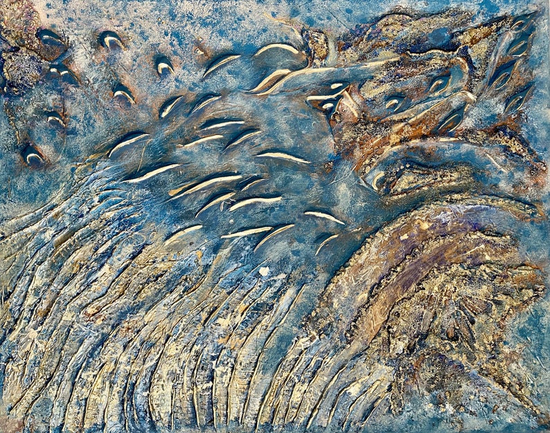 3D Painting, Abstract Textured Acrylic Wall Art, Home Decor, Office ...