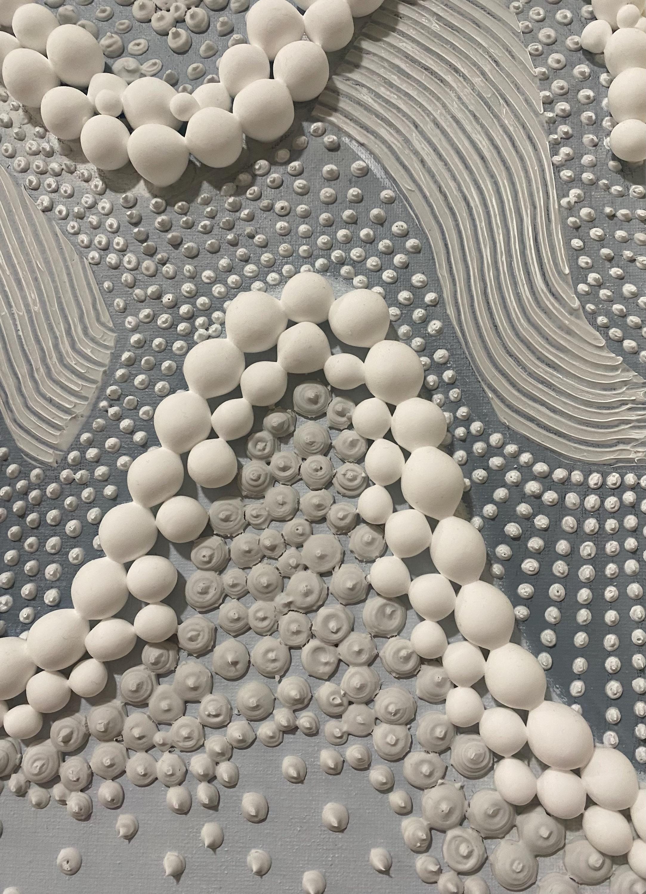 Textured 3D Abstract Acrylic Painting, Minimalist Sculptured Art, Wabi ...