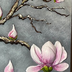 Abstract Sculptured Acrylic Painting, Magnolia Series, 3D Art, 3D ...