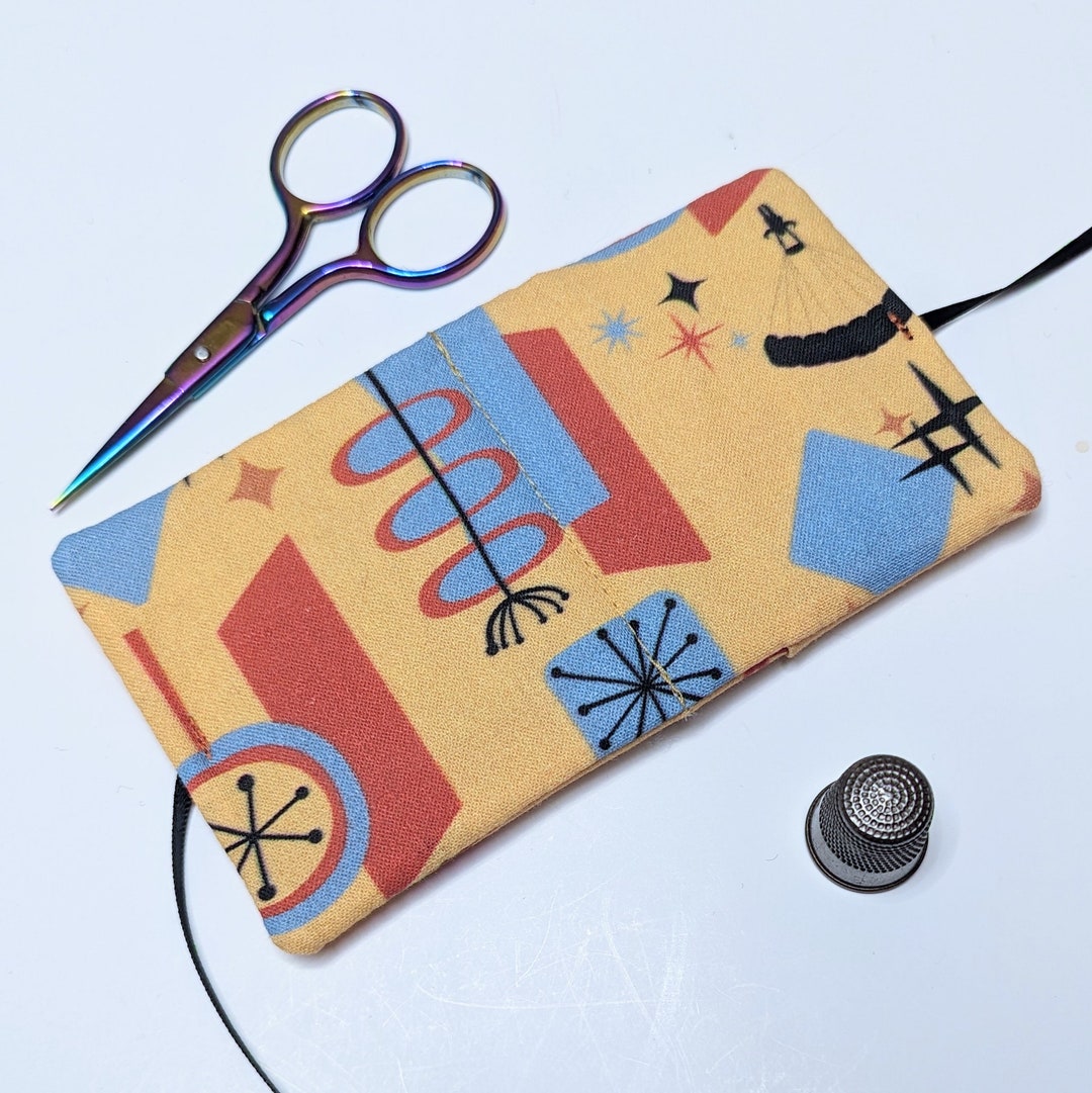 Needle Book With Pocket Retro Gold Needle Holder Funky Pocket Needle ...