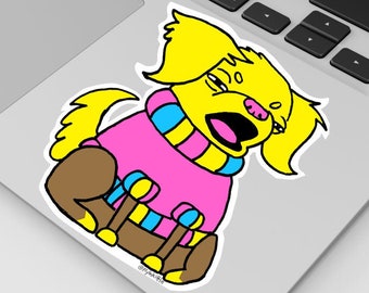 Skateboarding Dog Sticker | Glossy, Water Resistance, Die Cut - Etsy