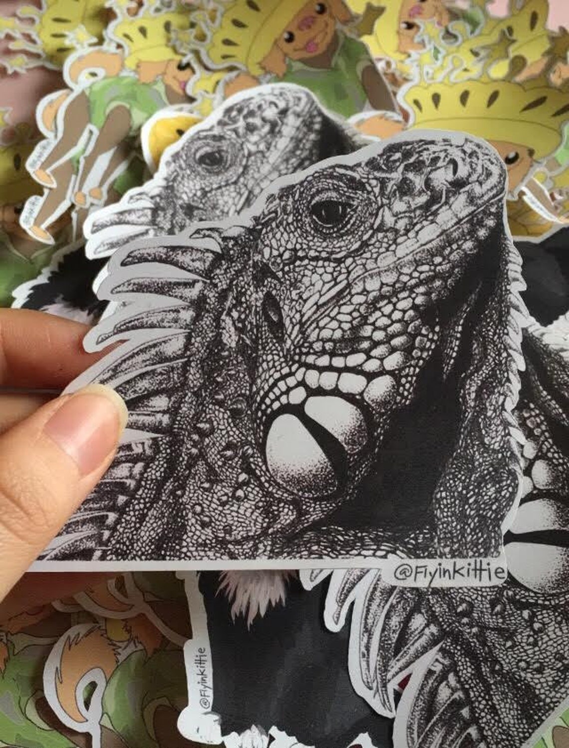Iguana Sticker Glossy Water Resistance Die Cut Realistic - Etsy Australia