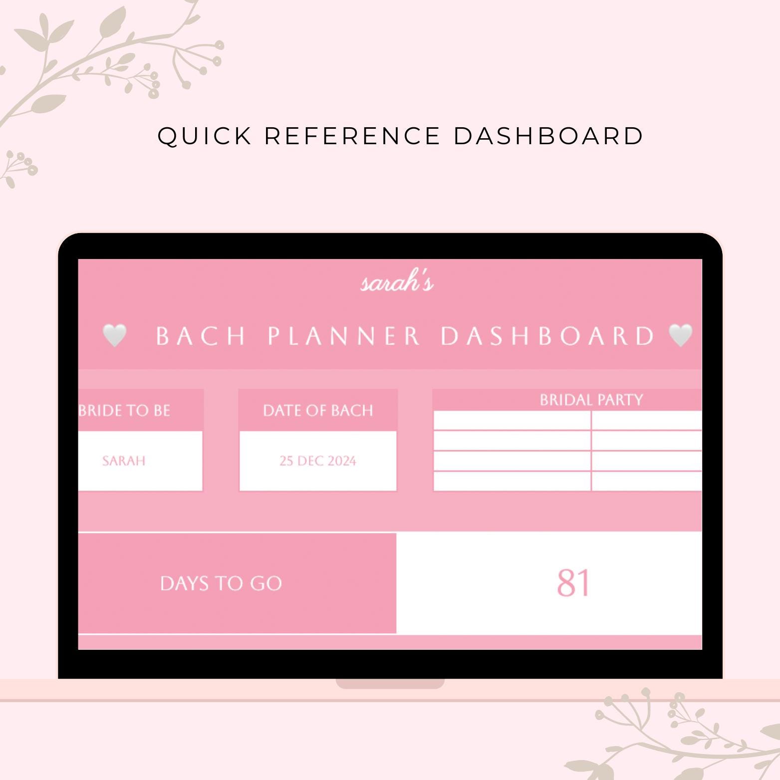 Ultimate Bachelorette Planning Spreadsheet: Hens Planning, Guest List ...