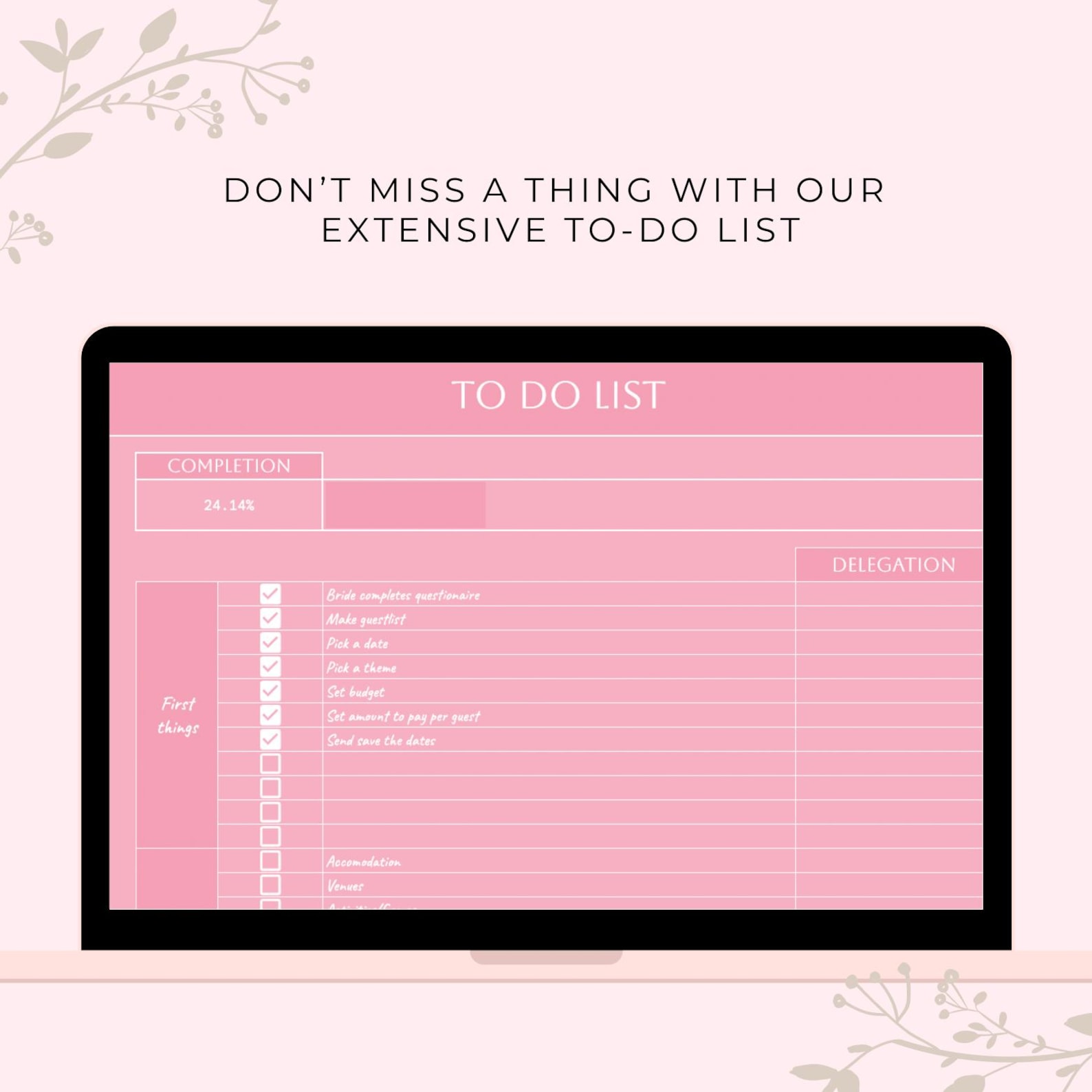 Ultimate Bachelorette Planning Spreadsheet: Hens Planning, Guest List ...