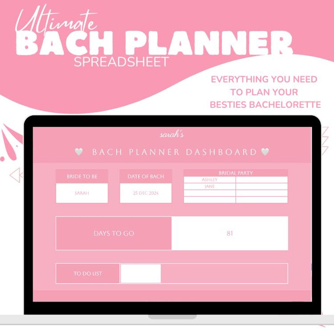 Ultimate Bachelorette Planning Spreadsheet: Hens Planning, Guest List ...