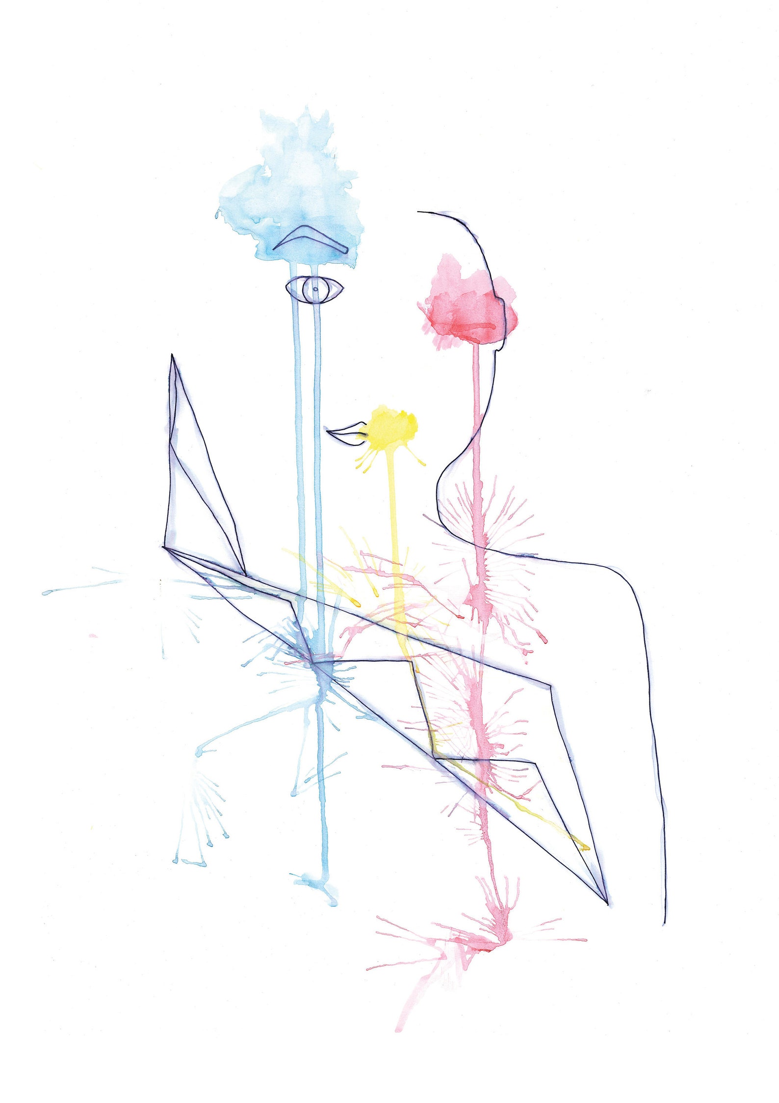 A Body Digital Printing Watercolor Body Illustration - Etsy