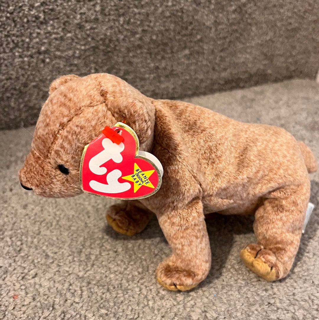 Ty Beanie Babies Plush Soft Toy Bear Pecan 1999 With Tag - Etsy UK