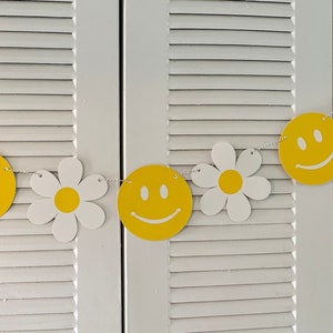 Daisy Banner/ Groovy Banner/ Groovy Party Decorations/ Grooby Baby ...