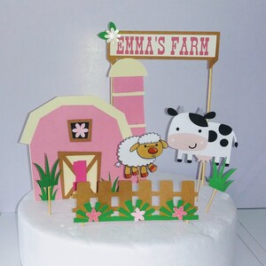 Farm Theme Cake Topper/ Farm Theme Party Decor/ Farm Theme | Etsy