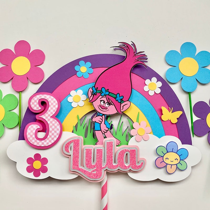 Trolls Cake Toppers - Etsy