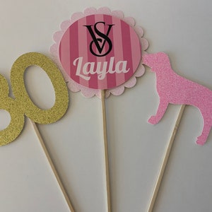 Victoria’s Secret Centerpiece Sticks (only) Set/victoria's Secret Cake ...