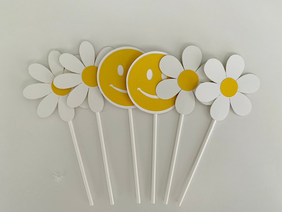 Daisy Cupcake Toppers - Etsy