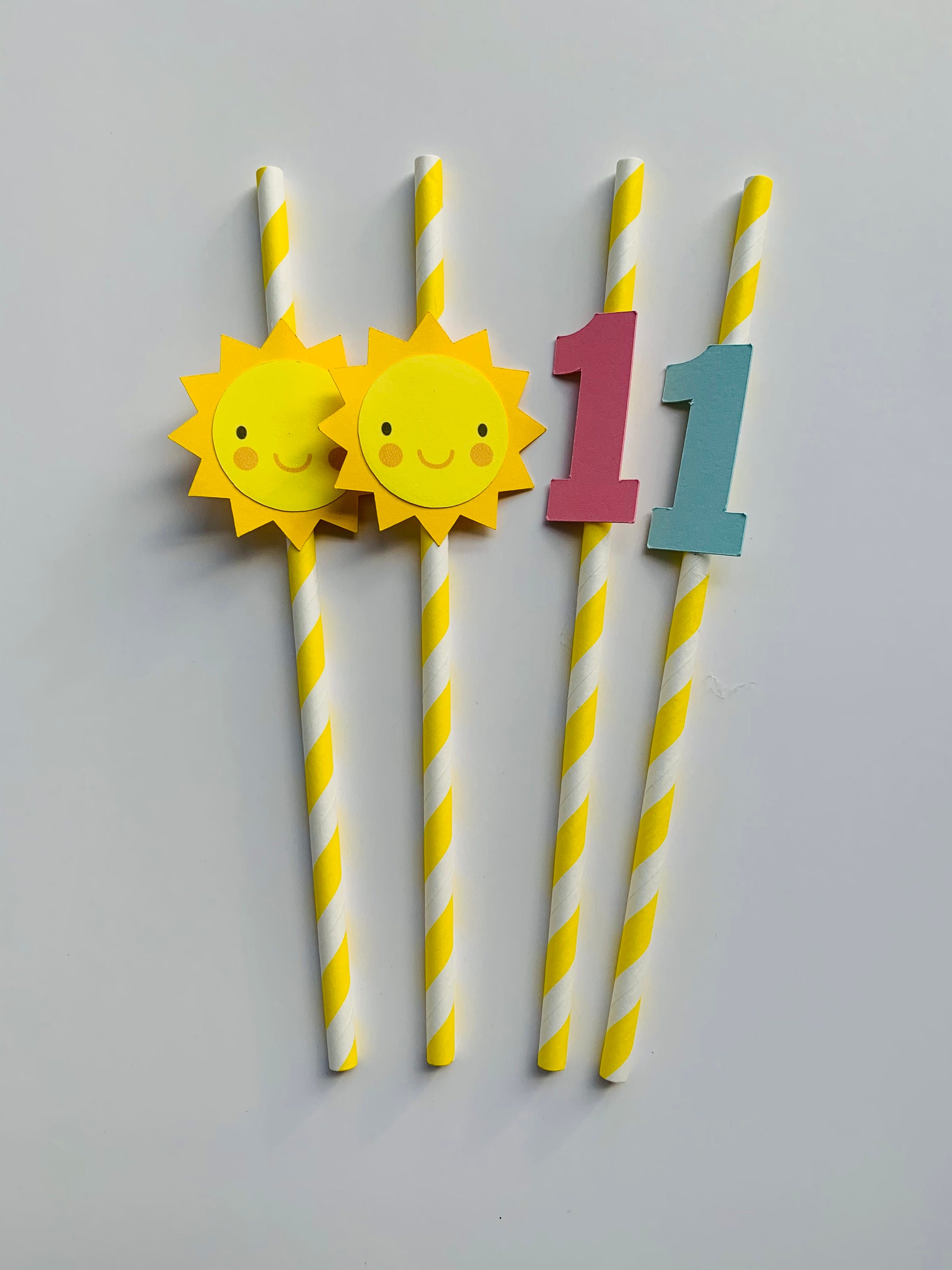 My Little Sunshine Straws/sunshine Straws/ Little Sunshine Party Decor ...