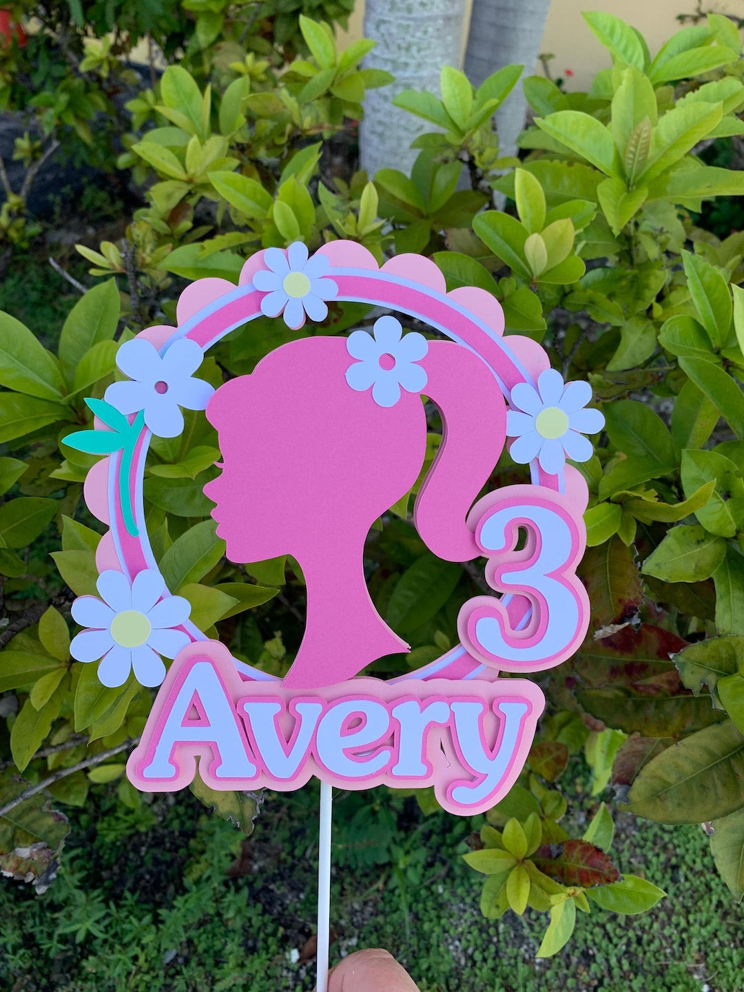 Pink Doll Cake Topper/ Fashion Doll Cake Topper/ Groovy Doll Cake ...