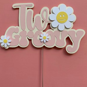 Two Groovy Cake Topper/ Groovy One Cake Topper/ Boho Cake Topper - Etsy