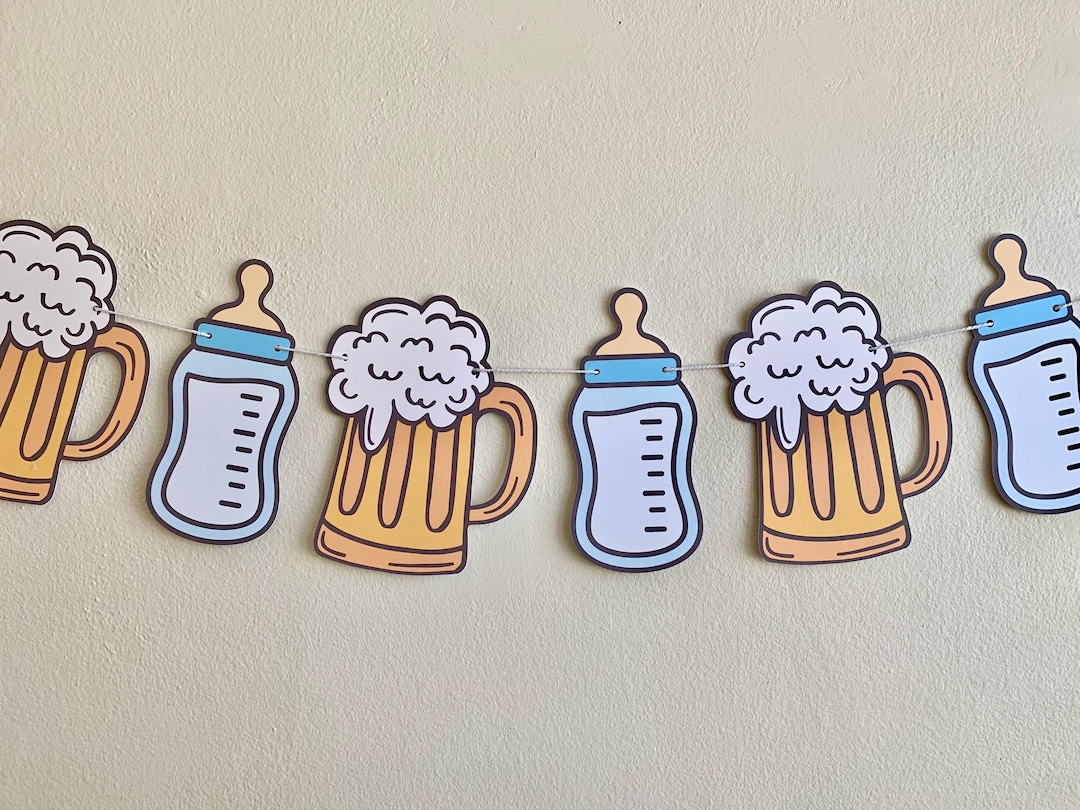 A Baby is Brewing Garland / Beer Theme Baby Shower Decoration / Daddy’s ...