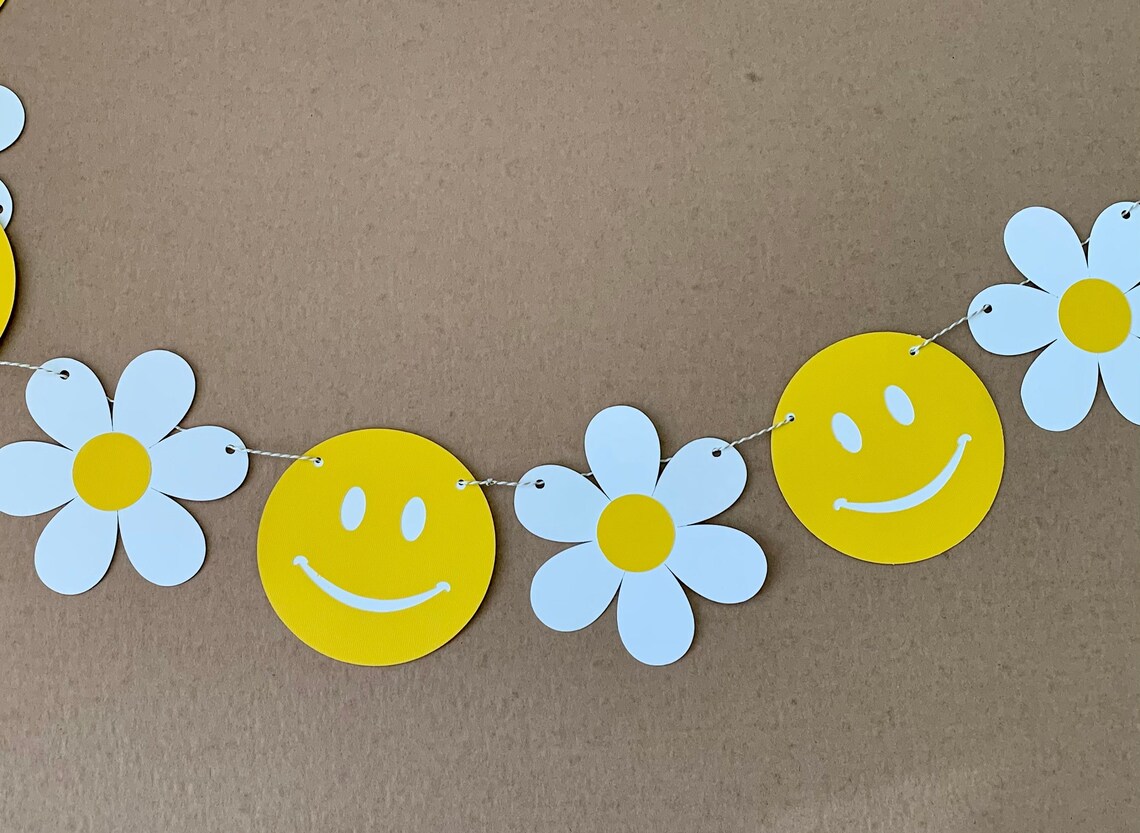 Daisy Banner/ Groovy Banner/ Groovy Party Decorations/ Grooby - Etsy