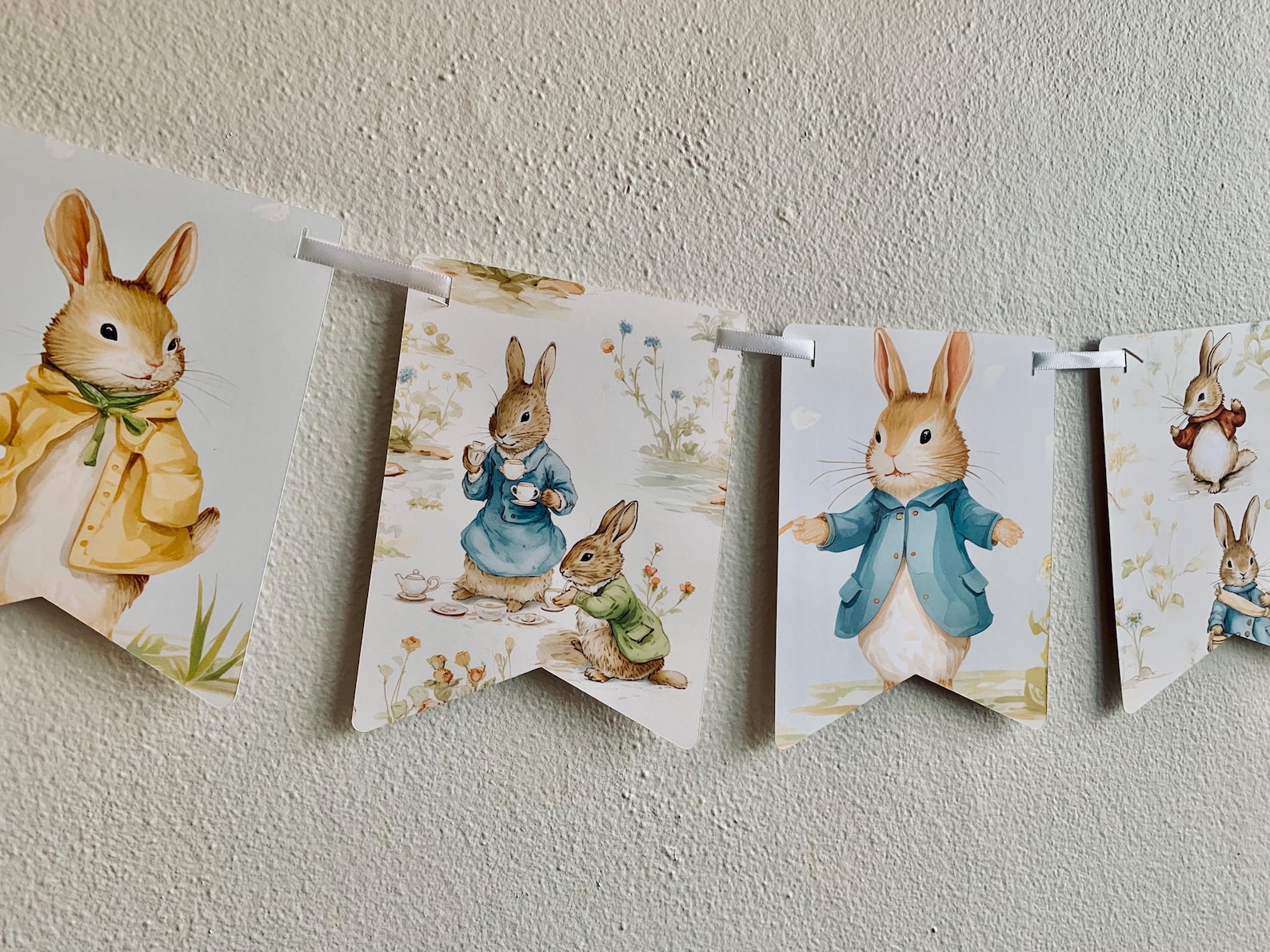 Petter Rabbit Garland/ Petter Rabbit Banner/ Beatriz Potter & Peter ...