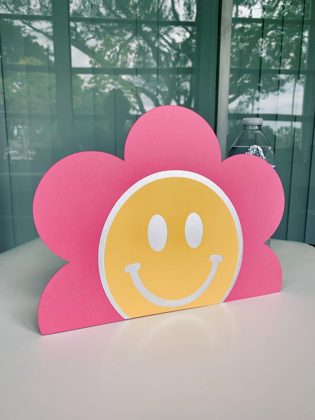Happy Face Flower Table Decoration/ Groovy Table Decoration/ Preppy ...