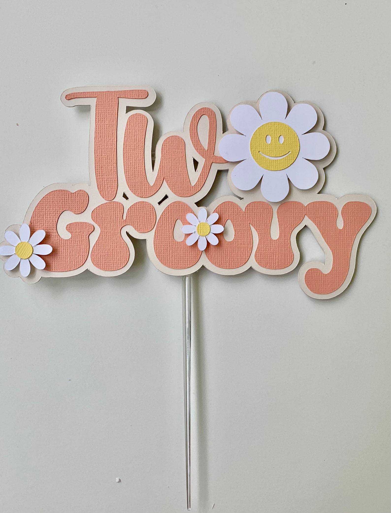 Two Groovy Cake Topper/ Groovy One Cake Topper/ Boho Cake - Etsy