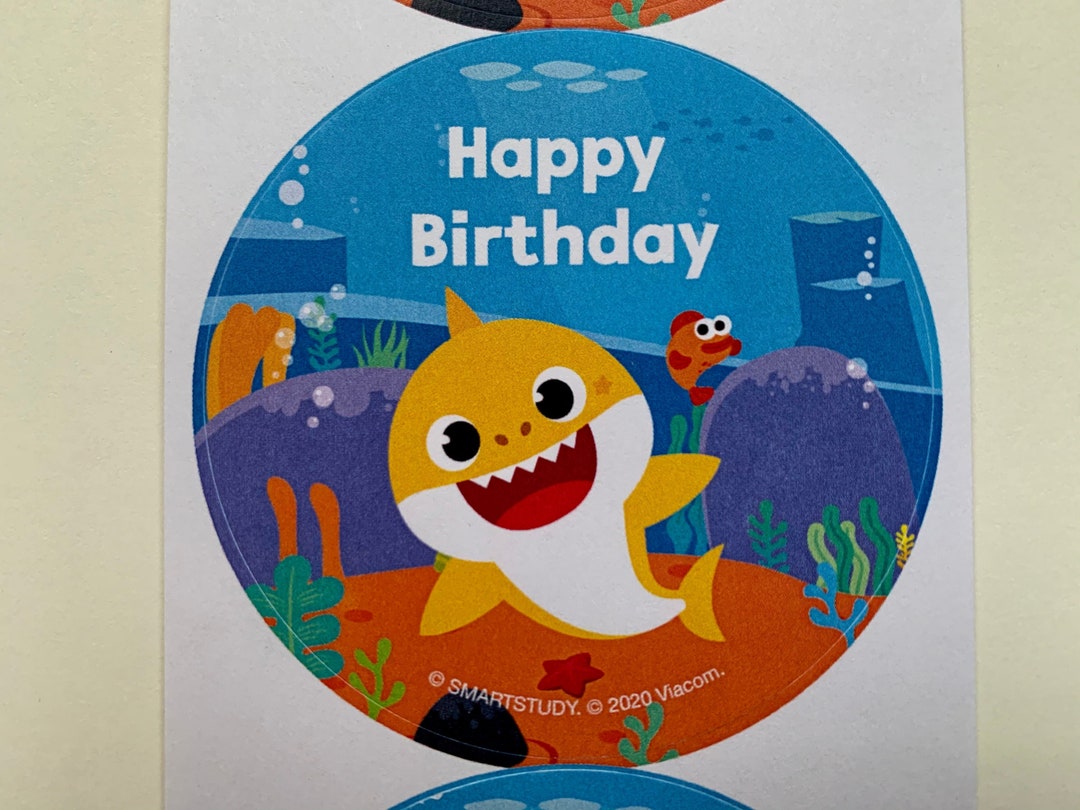 Baby Shark Labels/baby Shark Tags/ Baby Shark Labels for Treat Bags ...