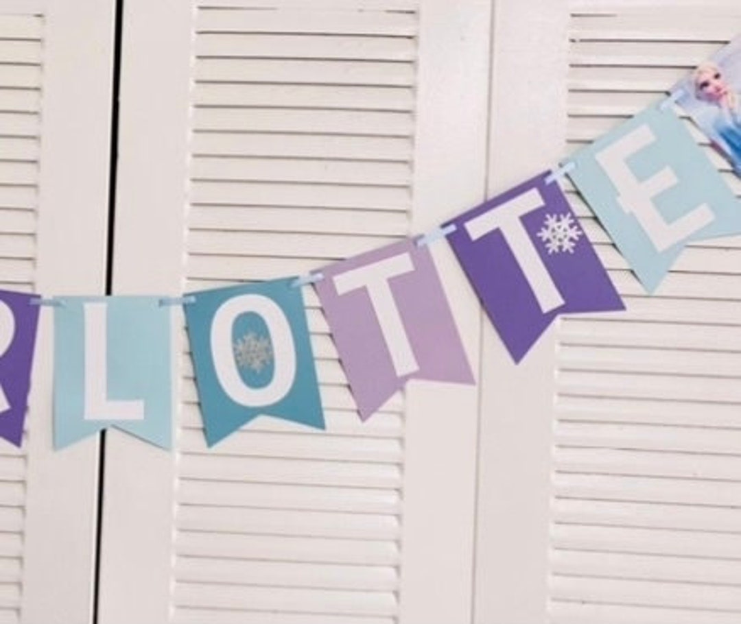 Frozen Banner/ Frozen Birthday Decor/frozen Backdrop/elsa Banner/frozen ...