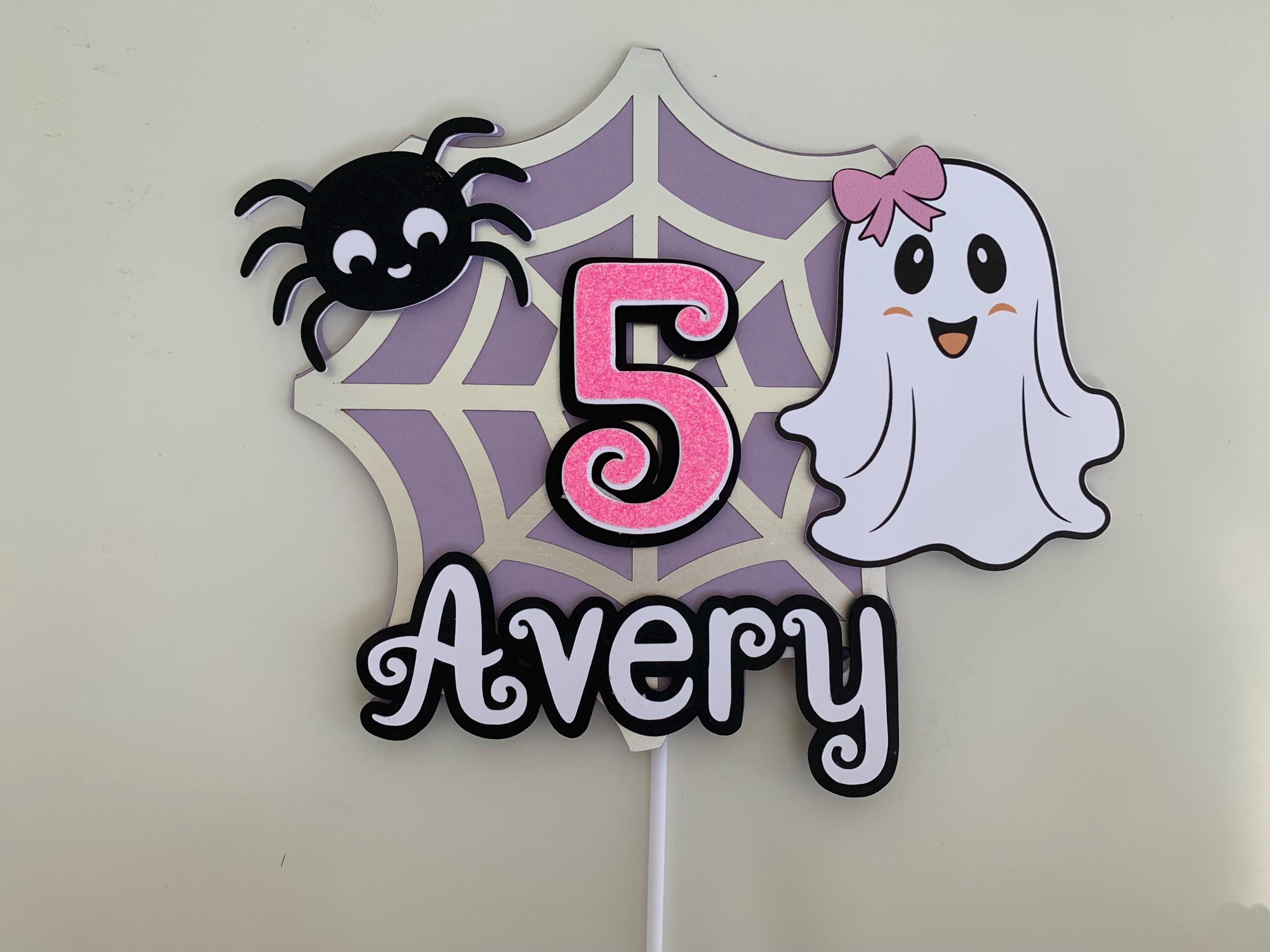 Spooky -boy or Girl- Cake Topper/ Cute Ghost Cake Topper/two Spooky ...