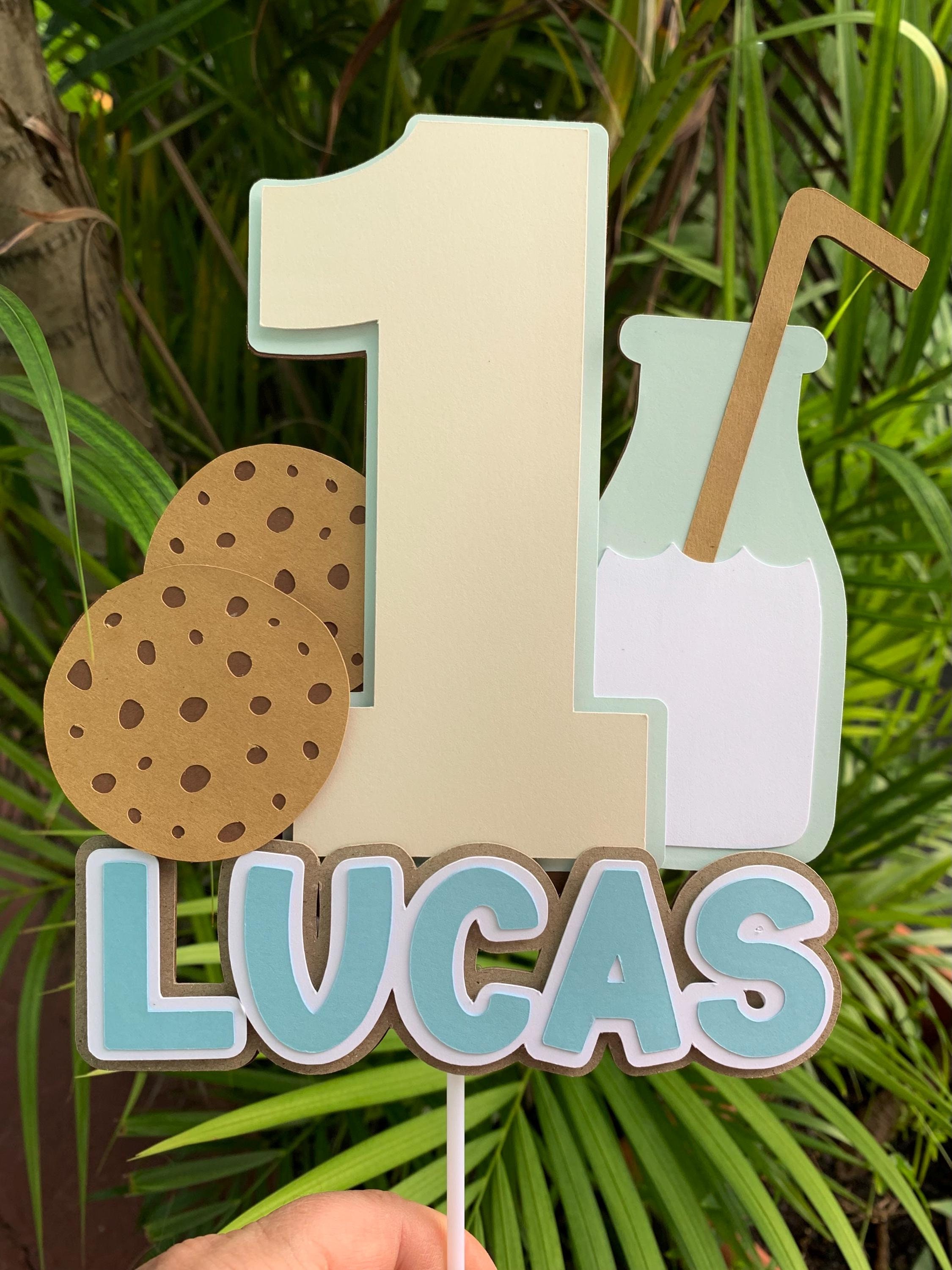 Milk and Cookies Cake Topper/ Milk and Cookies Party Decorations/ Milk ...
