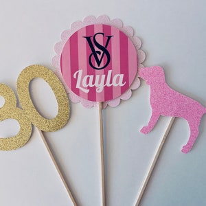 Victoria’s Secret Centerpiece Sticks (only) Set/victoria's Secret Cake ...