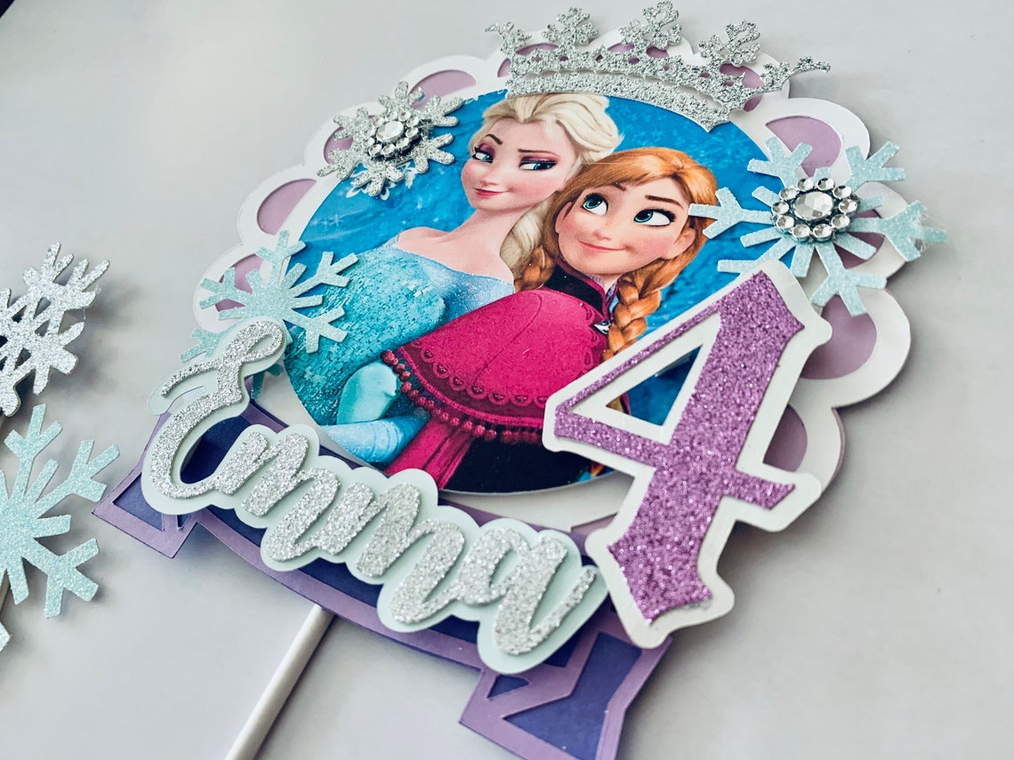 Frozen Cake Topper/frozen Birthday Party/frozen Party - Etsy